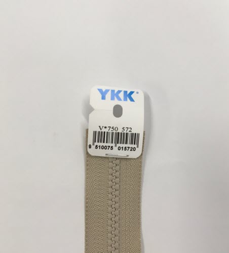 YKK vislon blokrits beige 572 | ykk-v-572