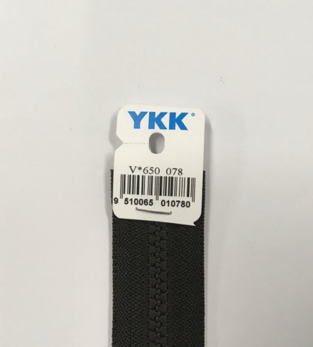 YKK vislon blokrits kaki 078 | ykk-v-078