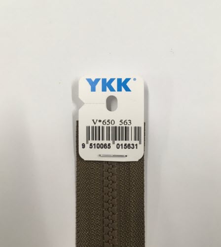 YKK vislon blokrits taupe 563 | ykk-v-563