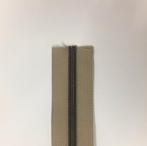 YKK rits/meter 6mm beige met spiraal in oud koper | YKK573-oud-koper