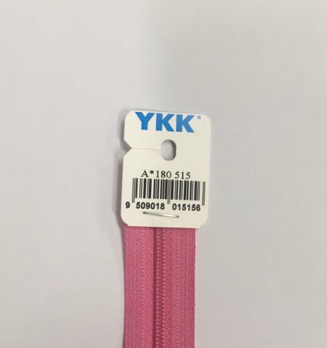 YKK spiraalrits 515 roos 18cm